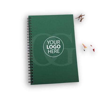 Customized Blue Leather Notebook - Corporate Gifting