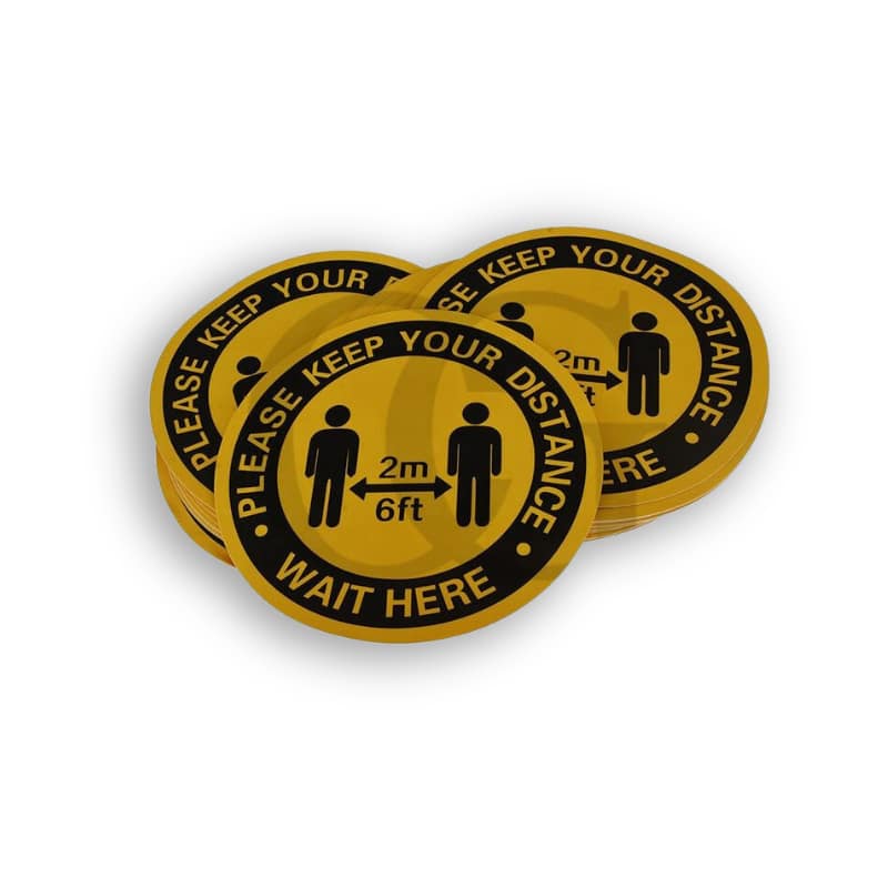 Distance Floor Stickers - Corporate Gifting